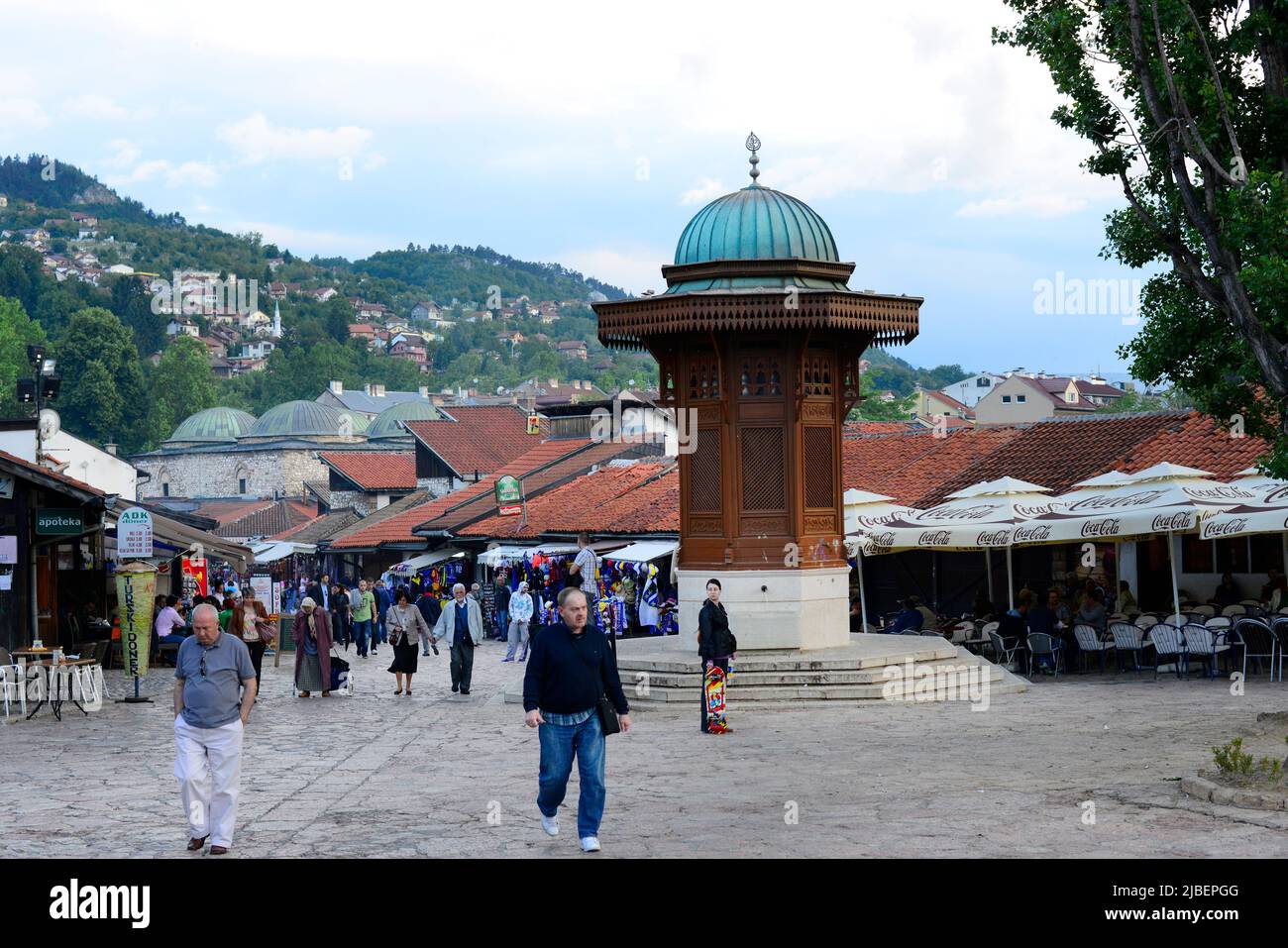 The Sebilj is an iconic wooden fountain built in the 18th century ...