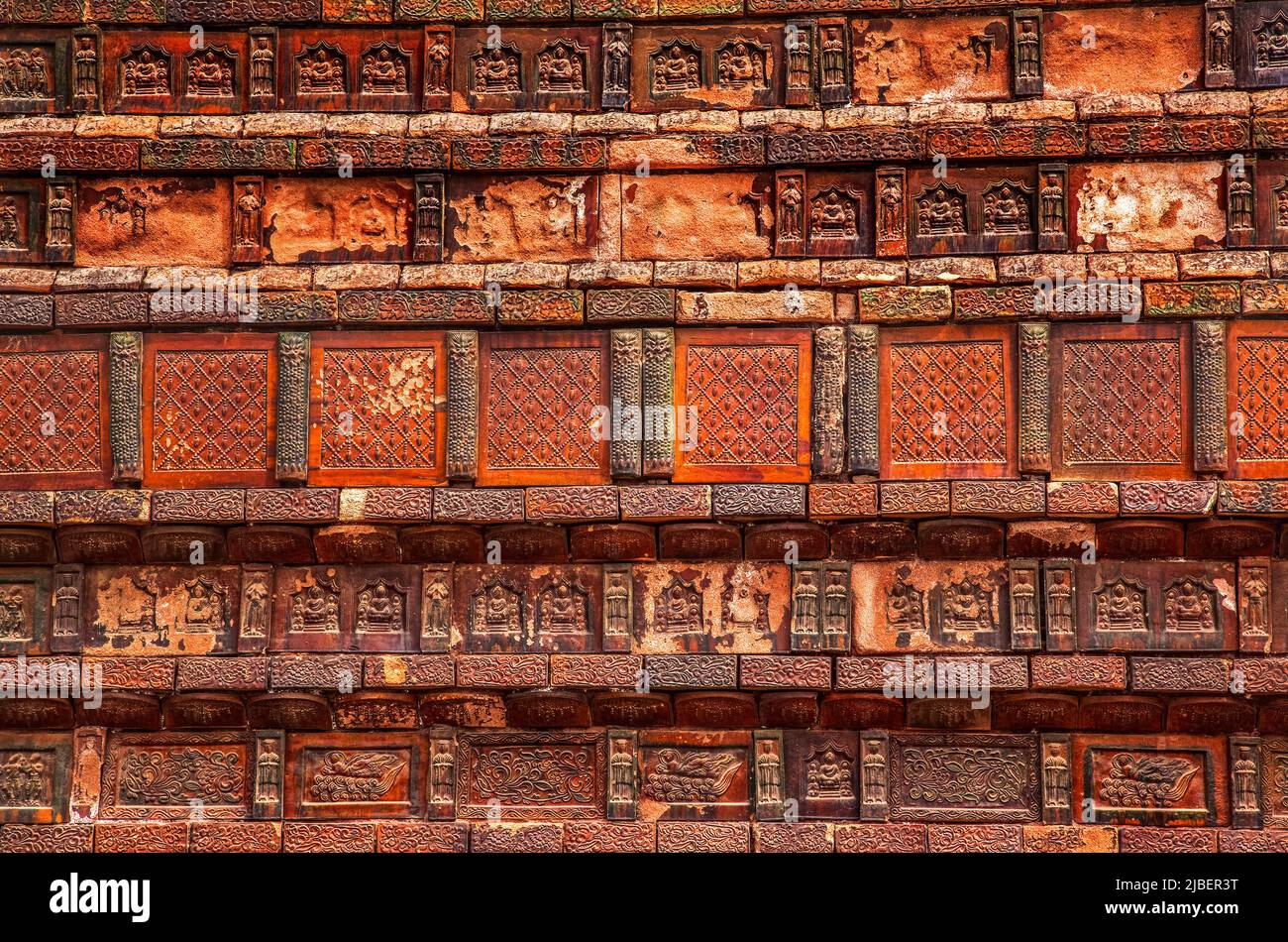 Ancient Bricks Buddhas Iron Pagoda Buddhist Monument Shrine Kaifeng ...