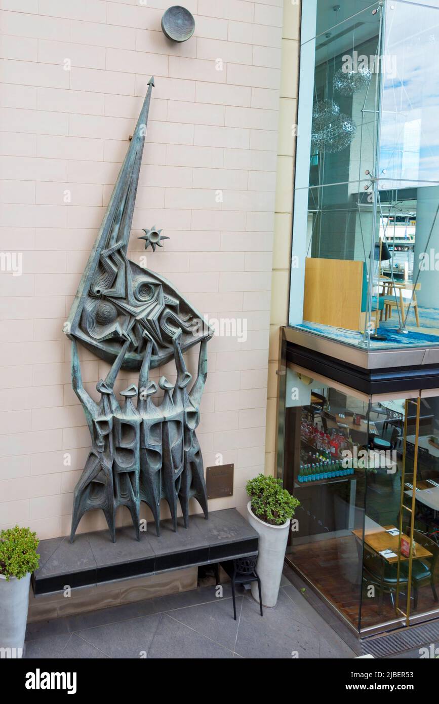 The sculpture Research by Tom Bass in 1959 is a tribute to industry and ...