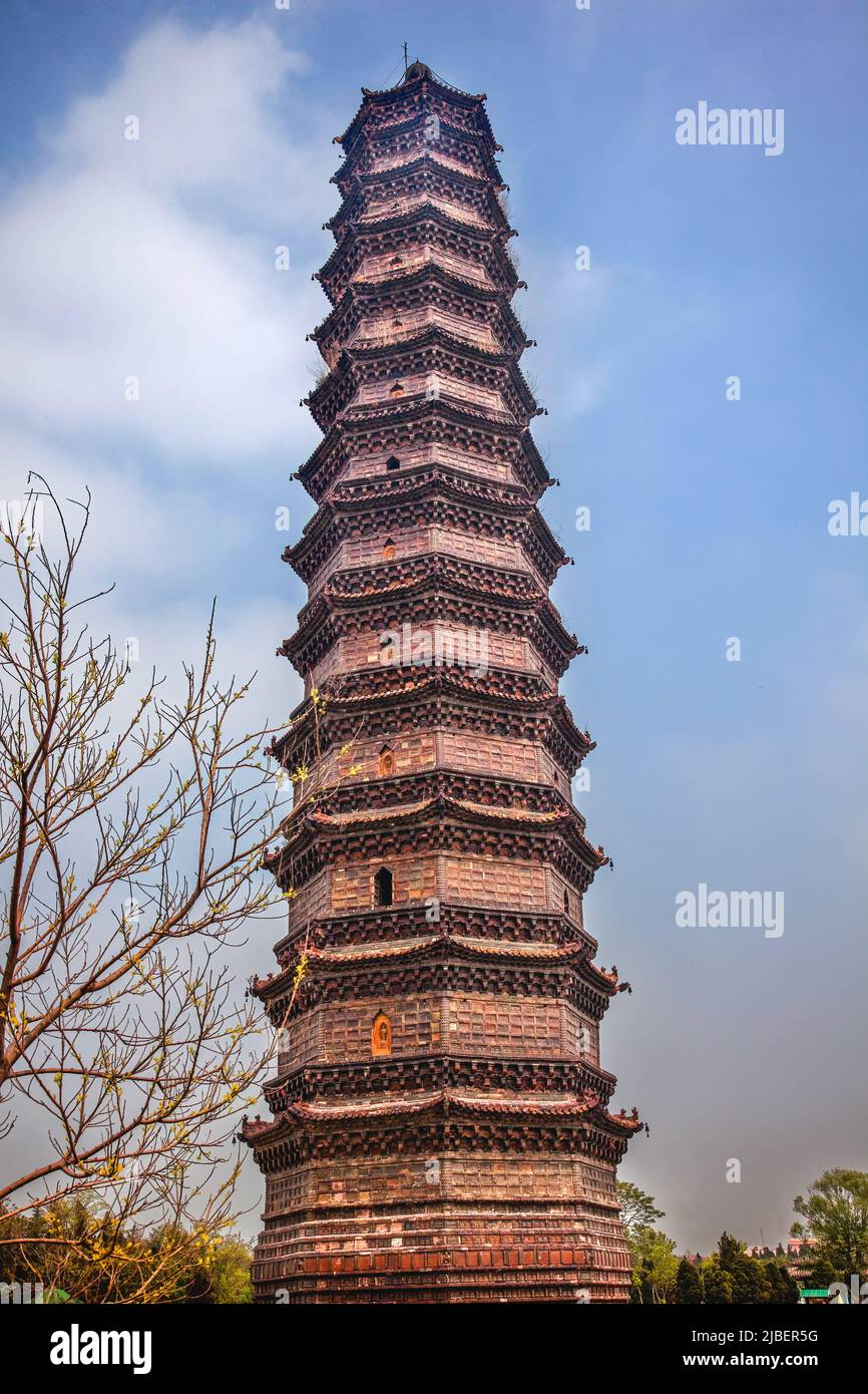 Ancient Iron Pagoda Buddhist Monument Kaifeng Henan China Built in 1069 ...