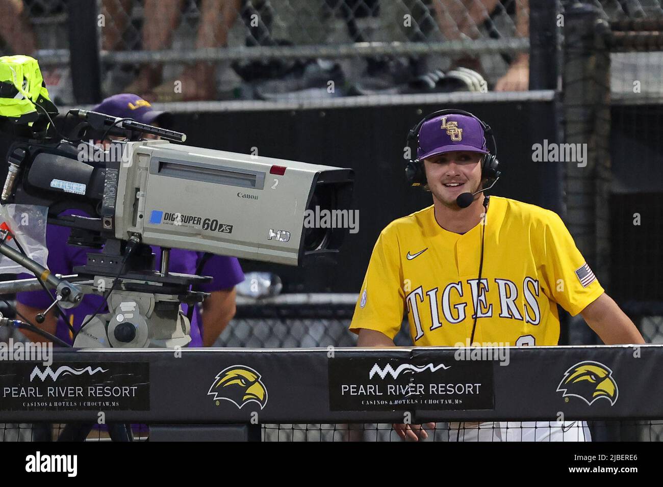 Mississippi. US, Jun 5, 2022: LSU pitcher Ty Floyd (9) does an on-field ...