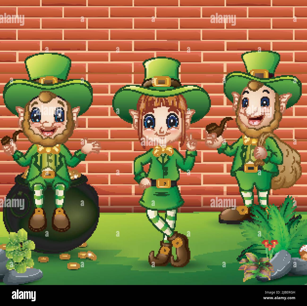 Irish ivy Stock Vector Images - Alamy