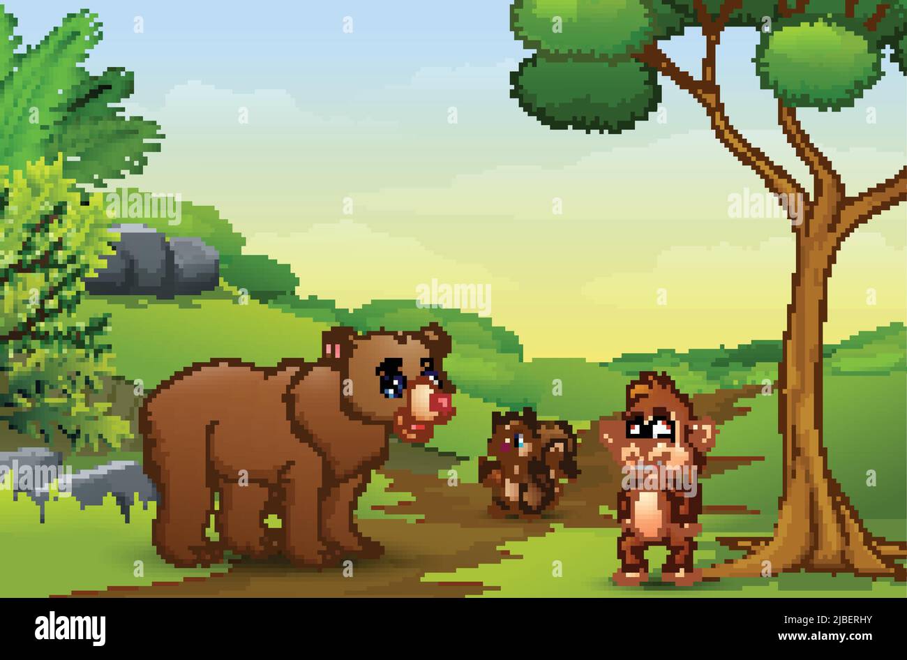 Calm peaceful animals Stock Vector Images - Alamy