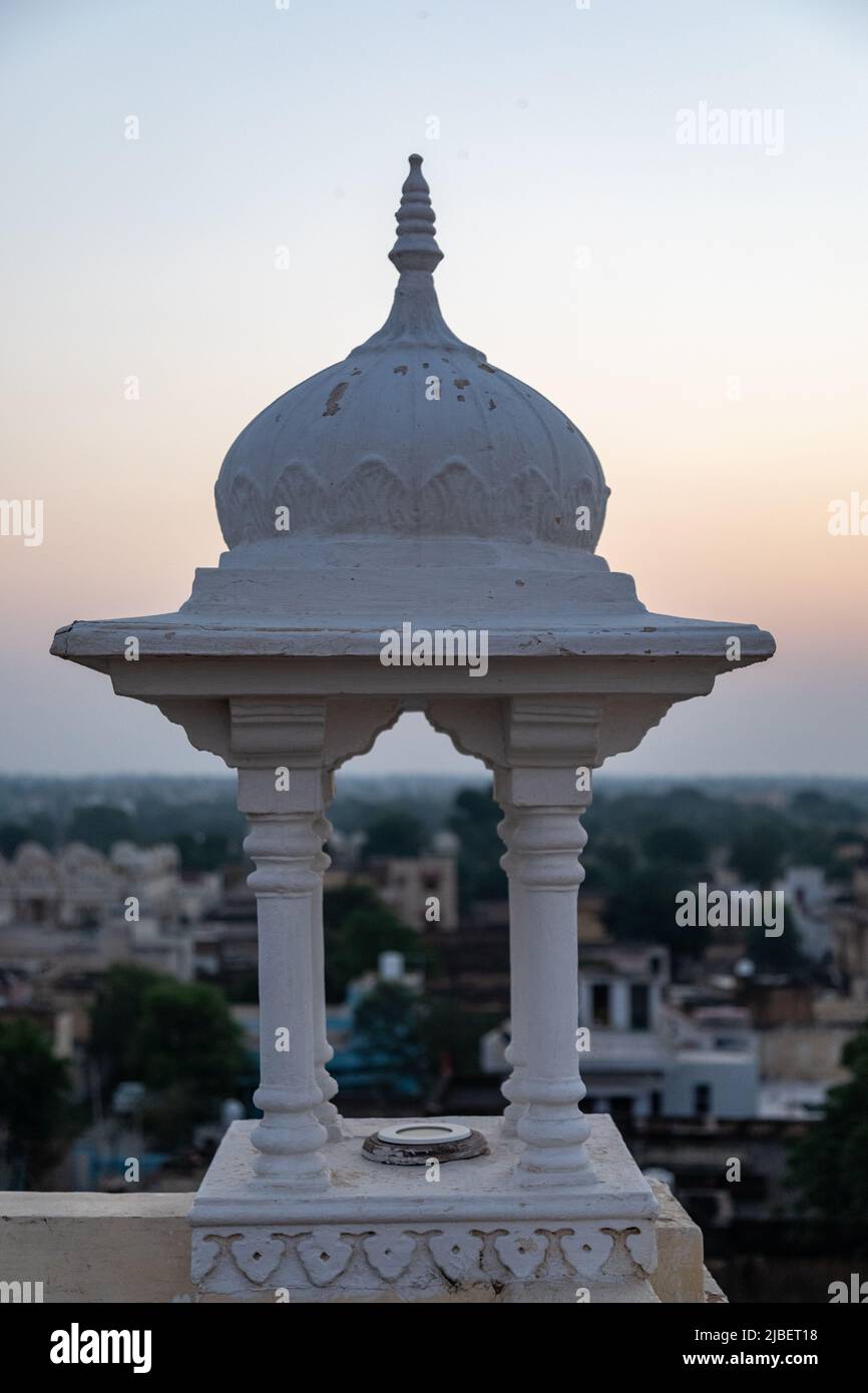 Rooftop View at Dawn in Alsisar, Rajasthan, India Stock Photo - Alamy