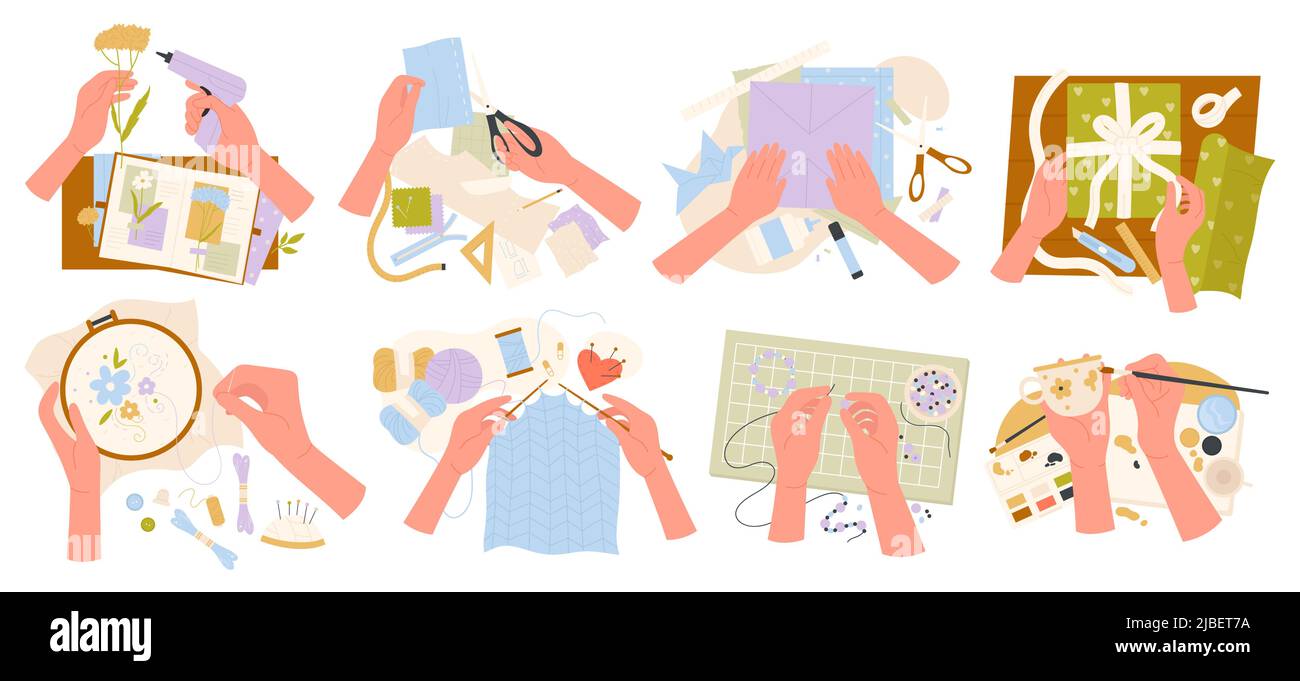 Artisan hands making Stock Vector Images - Alamy