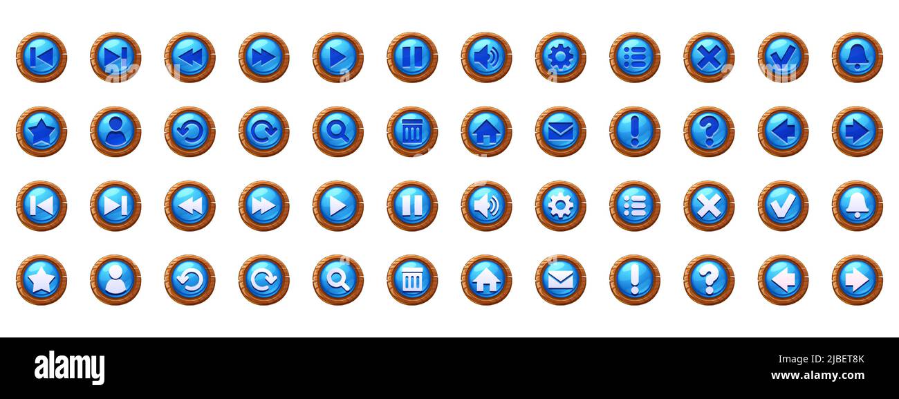 Blue Buttons Border
