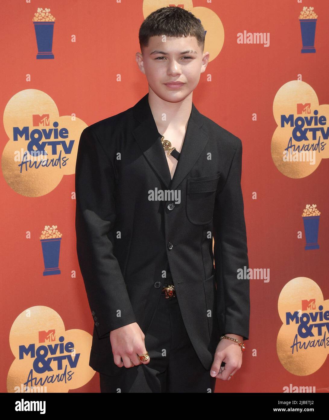 Santa Monica, CA , June 5, 2022. Javon Walton arrives at the 2022 MTV ...