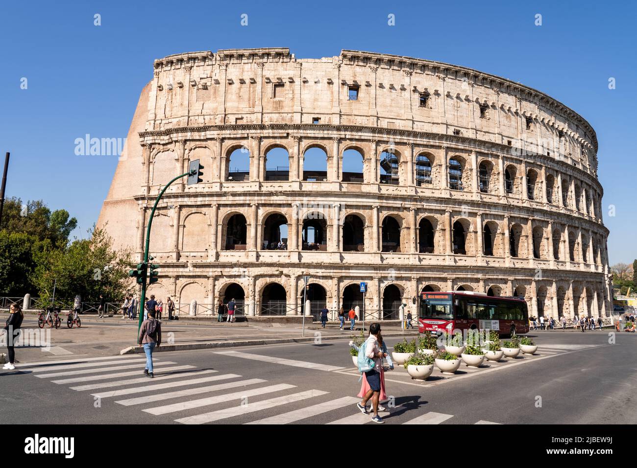 The Colosseum in Rome, Italy is the largest ancient amphitheatre in the ...