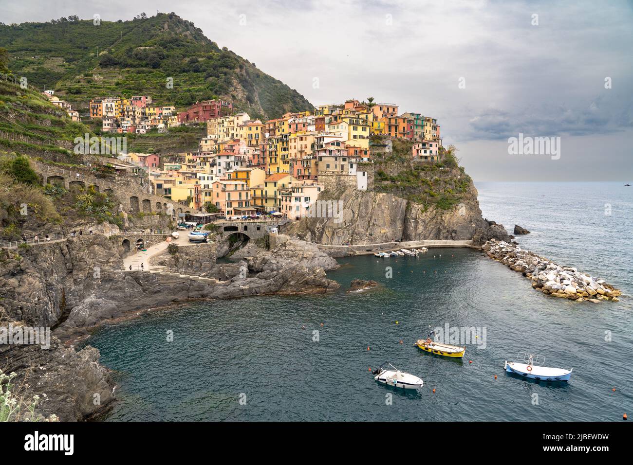 Cinque Terre consists of five beautiful seaside villages linked by ...