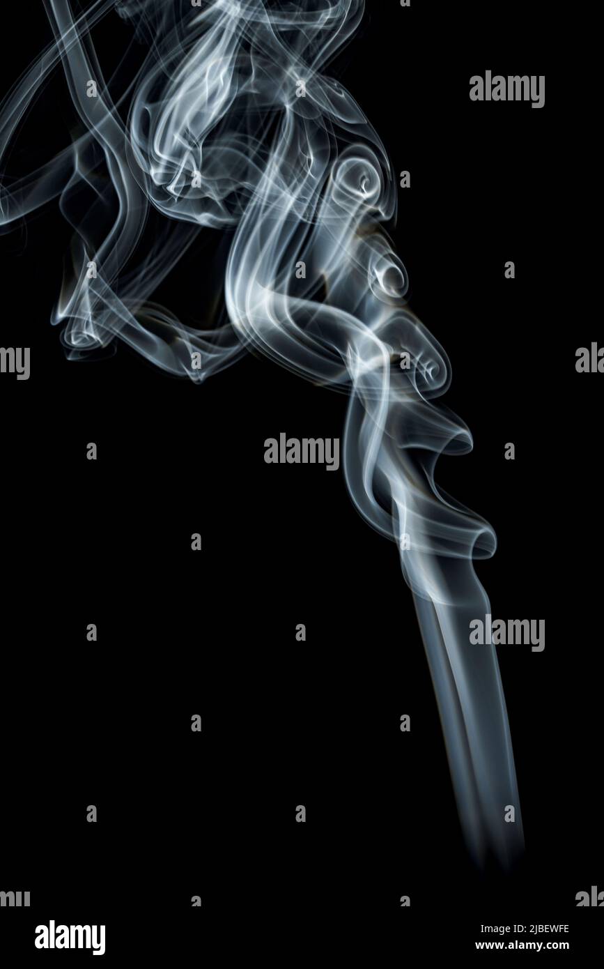 abstract shape smoke on black background closeup Stock Photo - Alamy