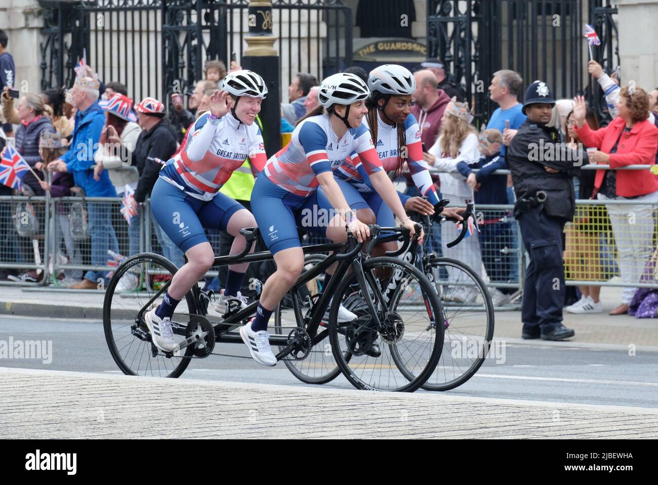 London, UK, 5th June, 2022. On the final day of the Platinum Jubilee ...