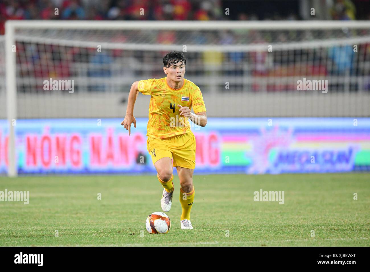 Jonathan Khemdee of Thailand in action during the Sea Games 2022 match ...