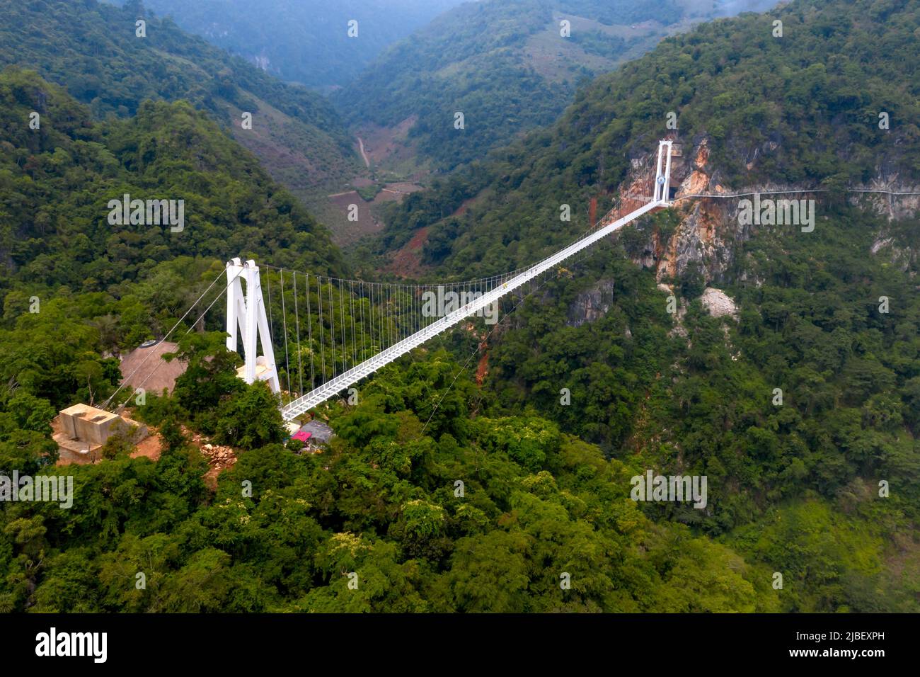 Bach Long Glass Bridge in Moc Chau District, Son La Province, Vietnam ...
