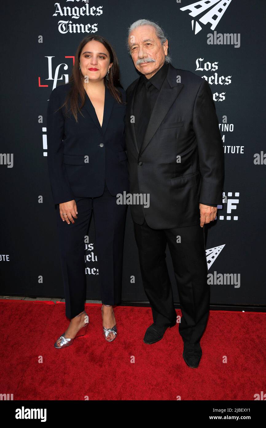 LOS ANGELES - JUN 1: Isabel Castro, Edward James Olmos at the LALIFF ...