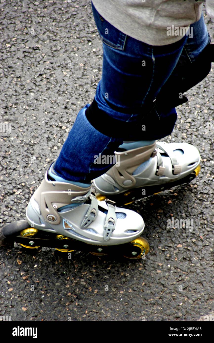 Rollerblader in Paris Stock Photo - Alamy