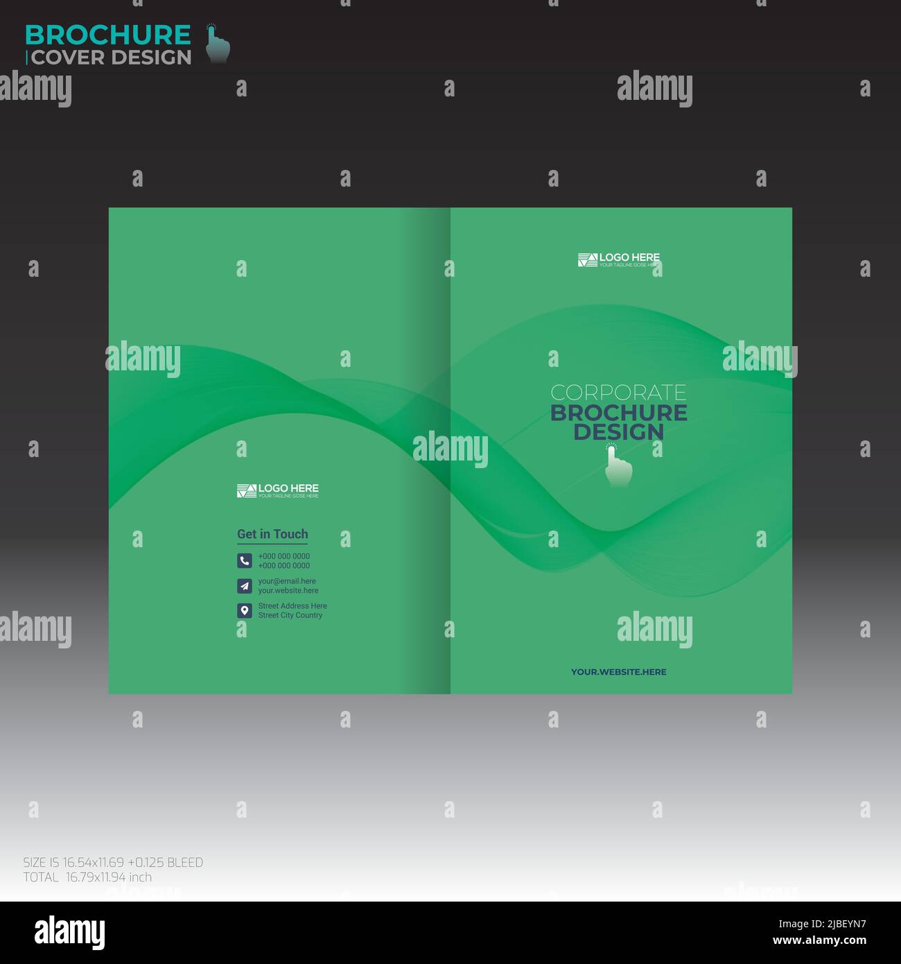 vector brochure cover design for any kind of use Stock Vector Image ...