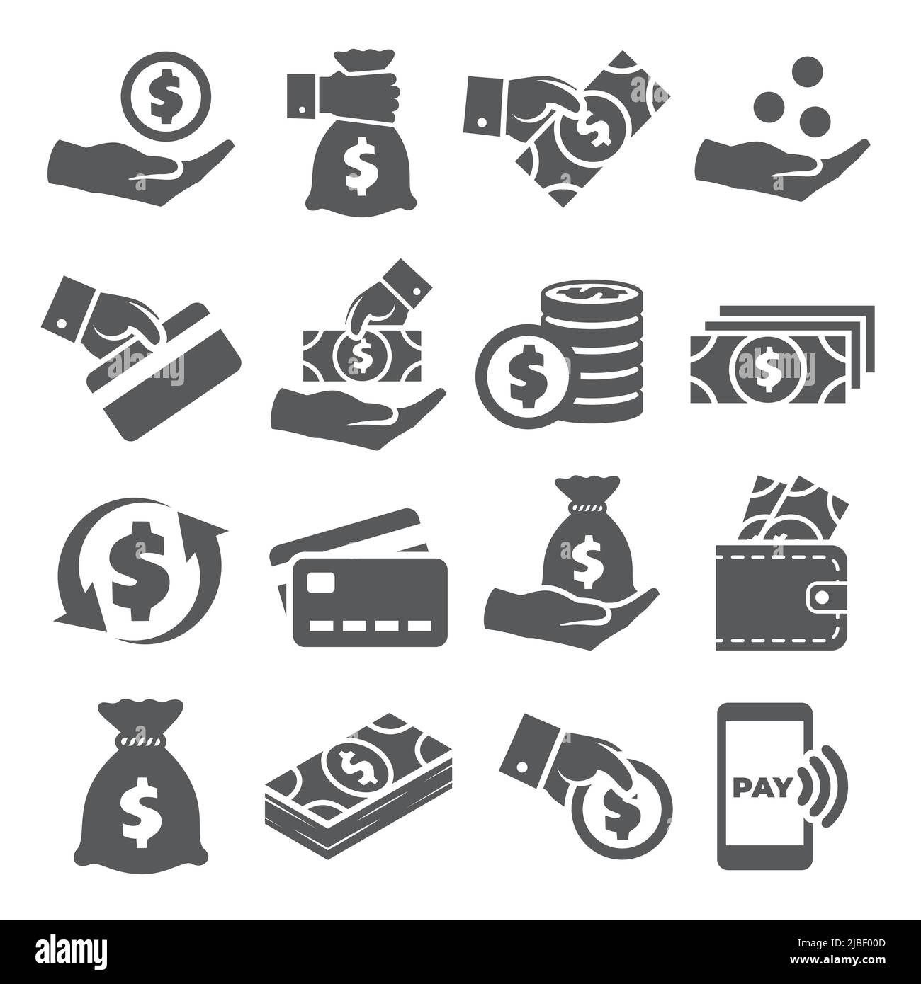 Payment icons set on white background Stock Vector Image & Art - Alamy