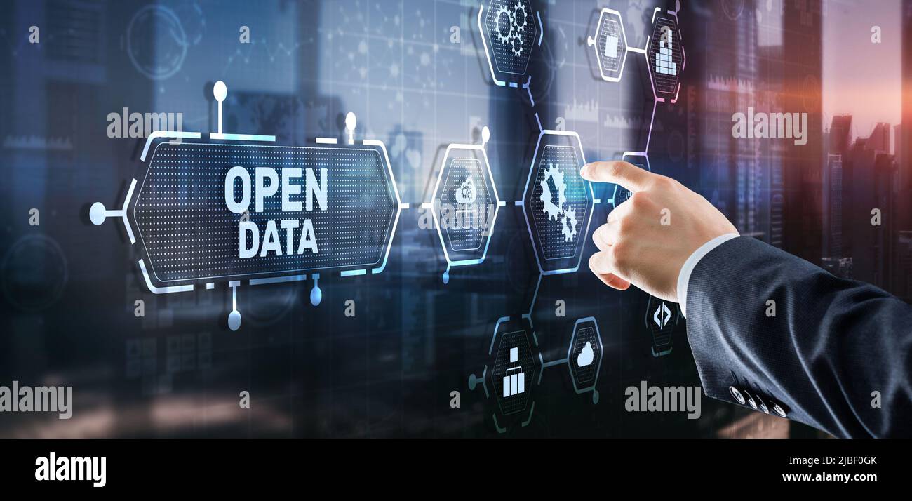 Open Data. Access Concept Modern Technology Stock Photo - Alamy