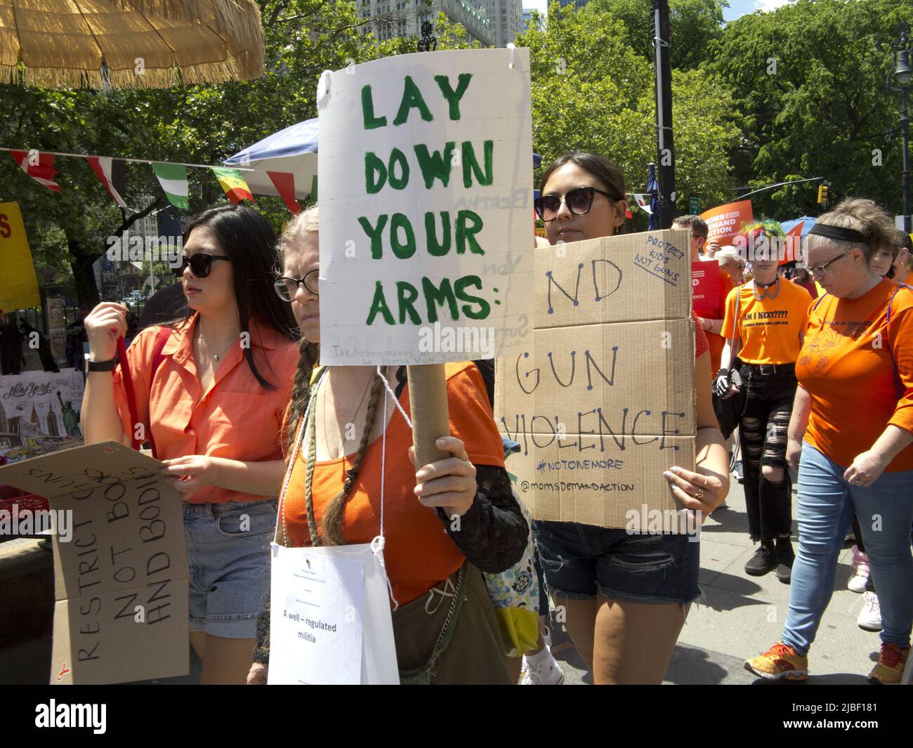 Moms Demand Action for Gun Sense March on June 4, 2022. Hundreds of ...