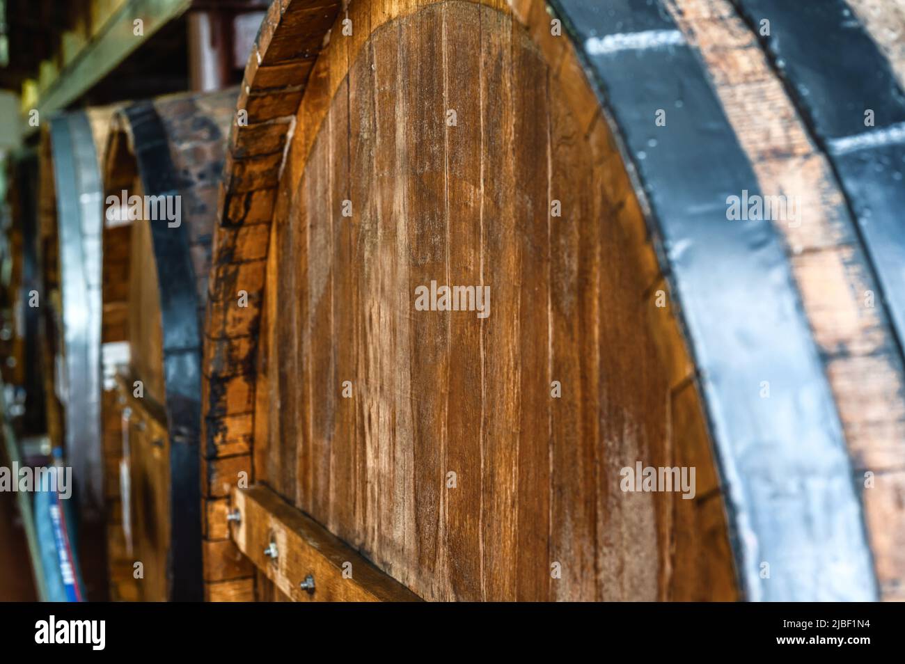 Wooden cask stand hi-res stock photography and images - Alamy