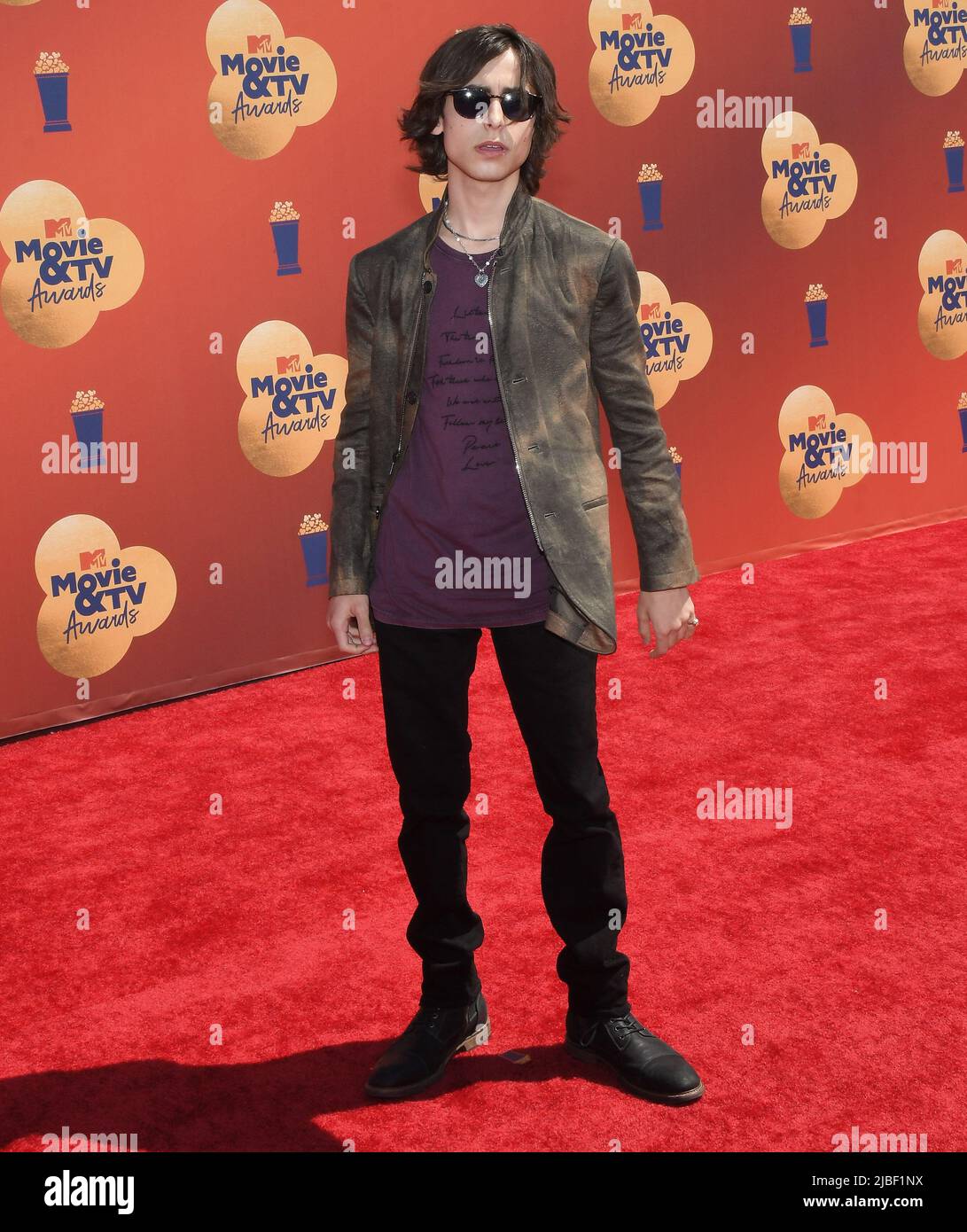 Los Angeles, USA. 05th June, 2022. Aidan Gallagher arrives at the 2022 ...