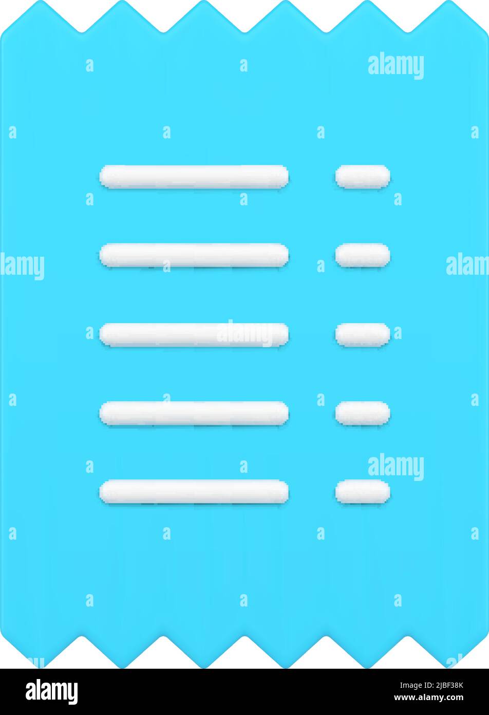 Realistic 3d icon template paper paycheck banking financial transaction ...