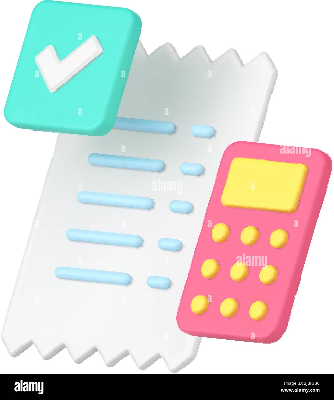 Successful financial budget checking paper ragged paycheck and ...