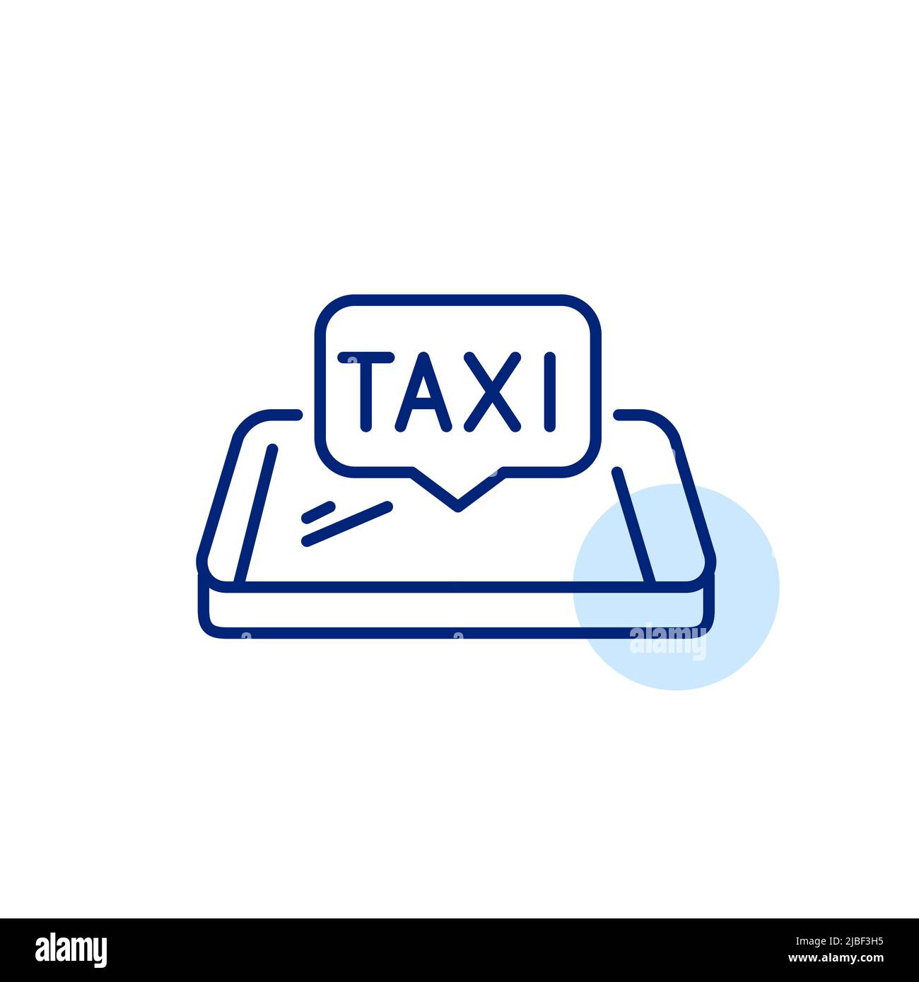 Taxi hiring notification on an isometric smart phone. Pixel perfect ...