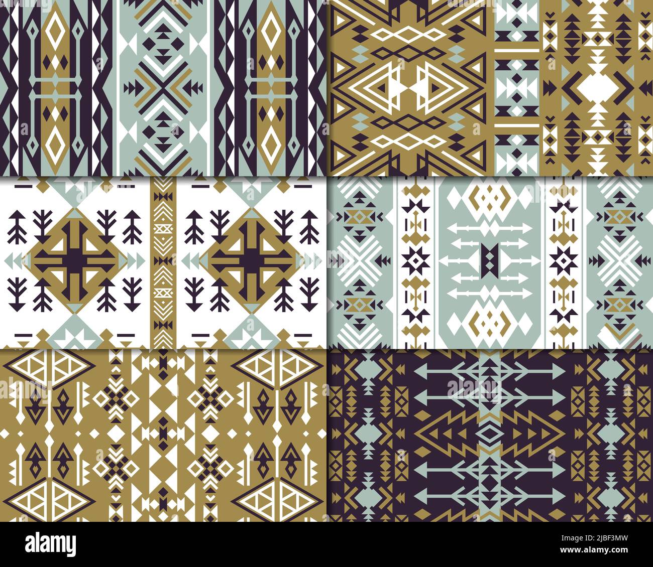 Tribal pattern. Mexico or african aztec traditional maya symbols ...
