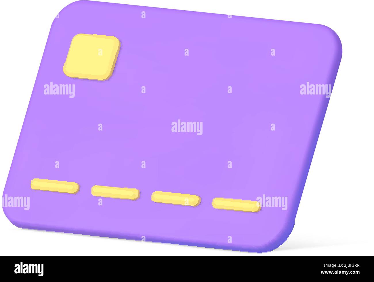 Bright plastic debit card diagonal placed isometric banking commercial e money payment storage ...