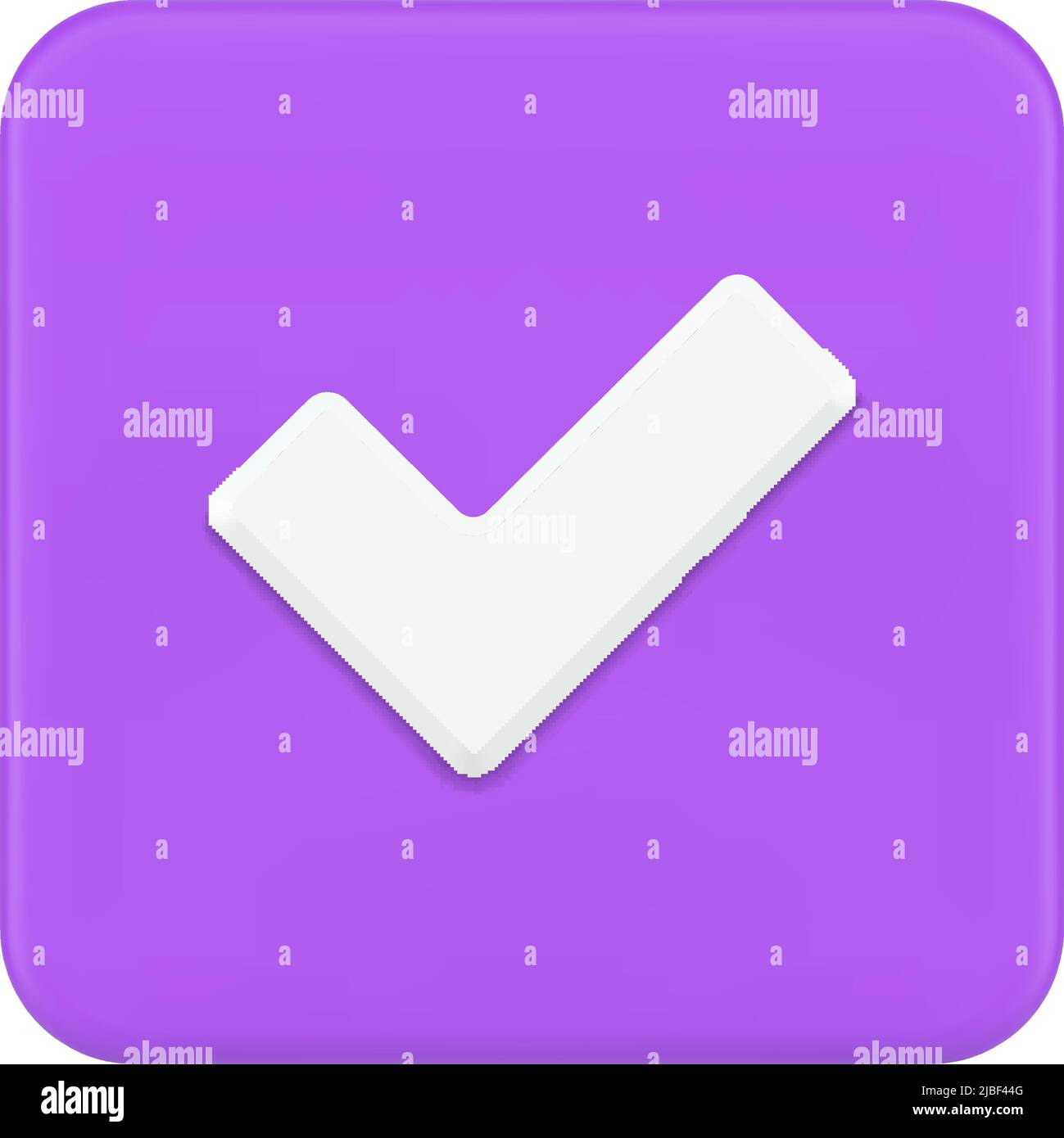 Purple squared checkmark button positive vote choice accept agree front ... Purple squared checkmark button positive vote choice accept agree front ...