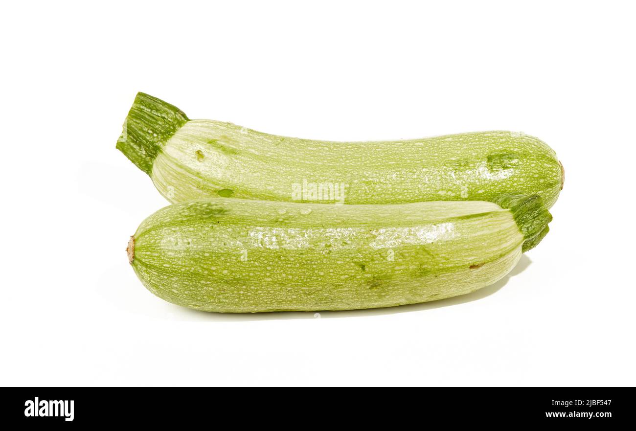 Vegetable marrow isolated on white background. Fresh organic courgette ...