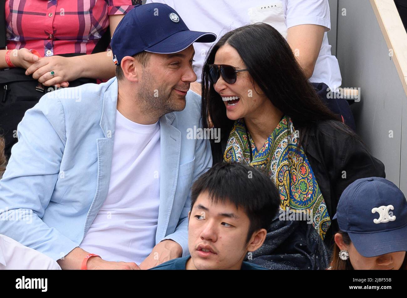 Paris, France. June 5, 2022, Demi Moore and Daniel Humm in the stand ...