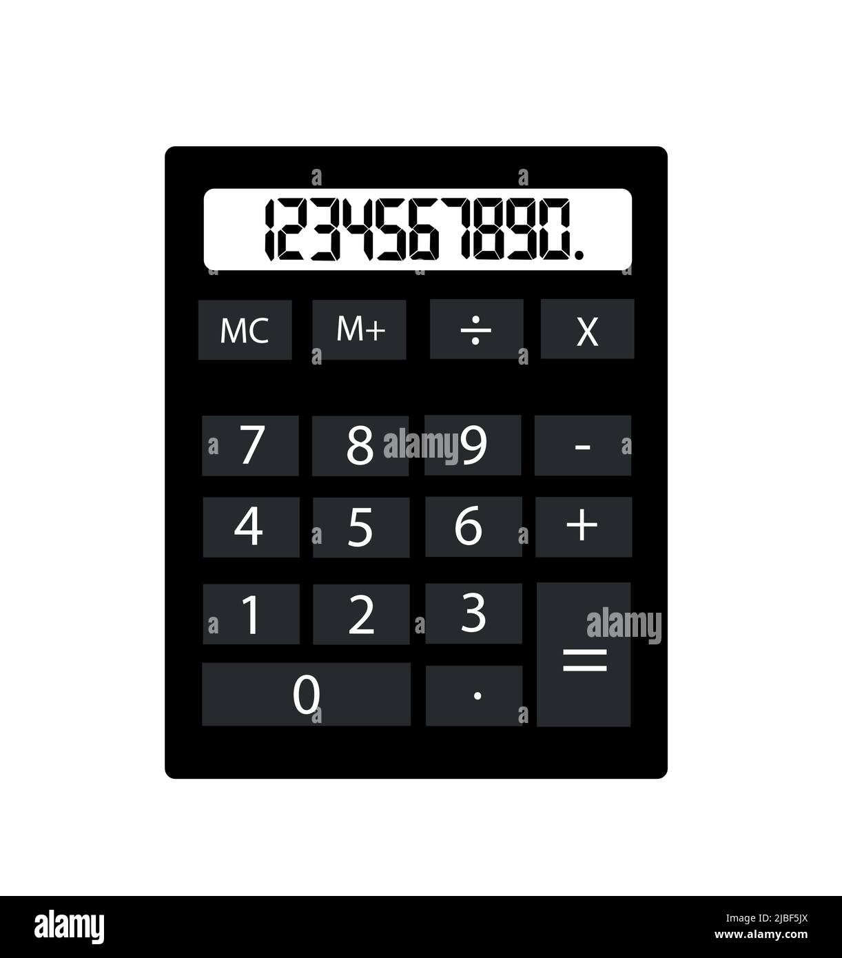 Flat Calculator Vector Illustration Stock Vector Image & Art - Alamy