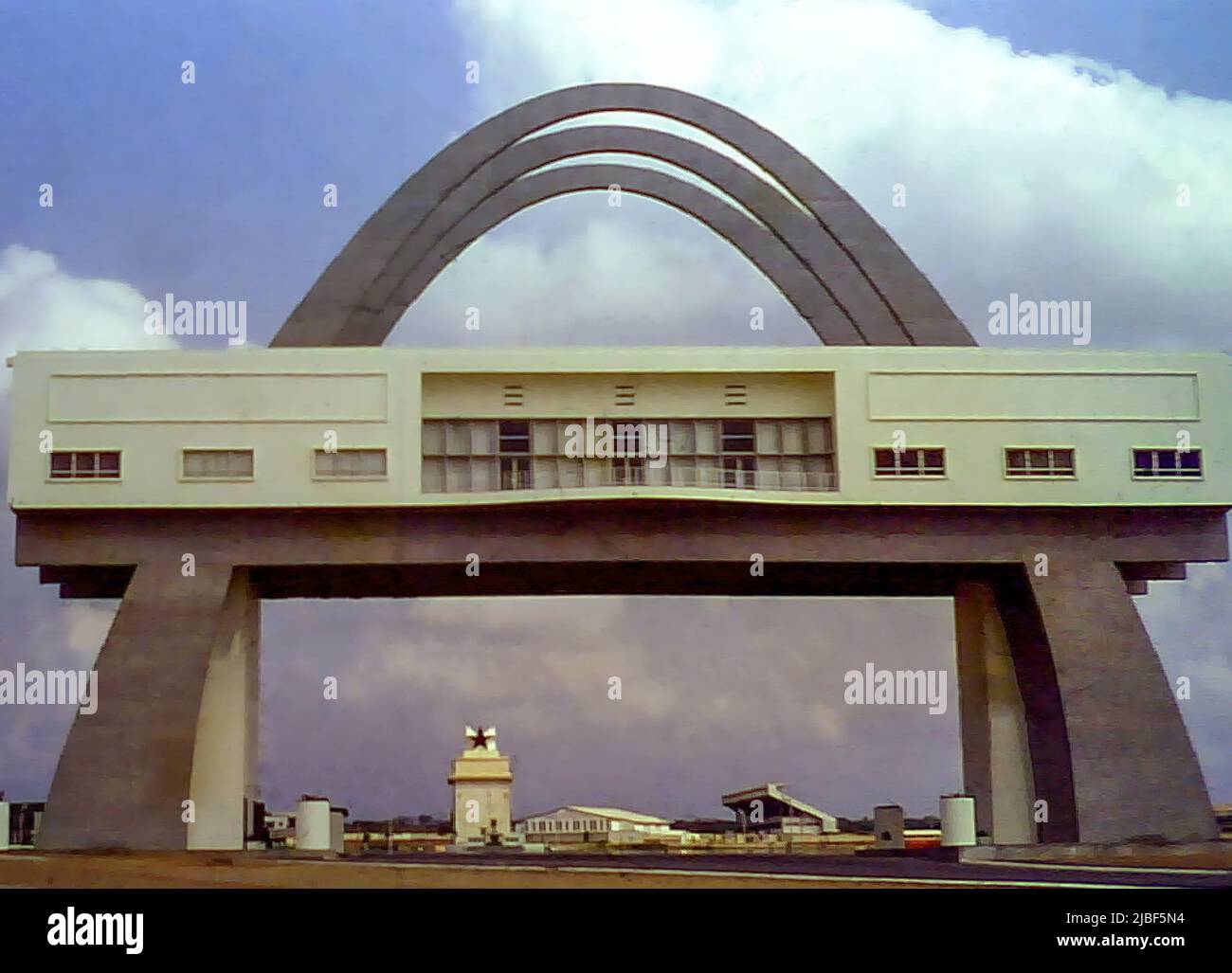 The impressive Independence Arch is located on Independence Square in ...