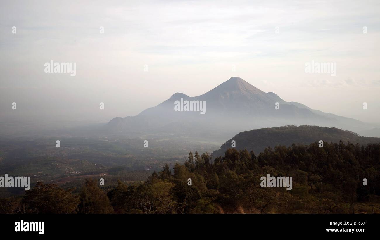 Landscape view of Mount Penanggungan, East java, Indonesia, landscape ...