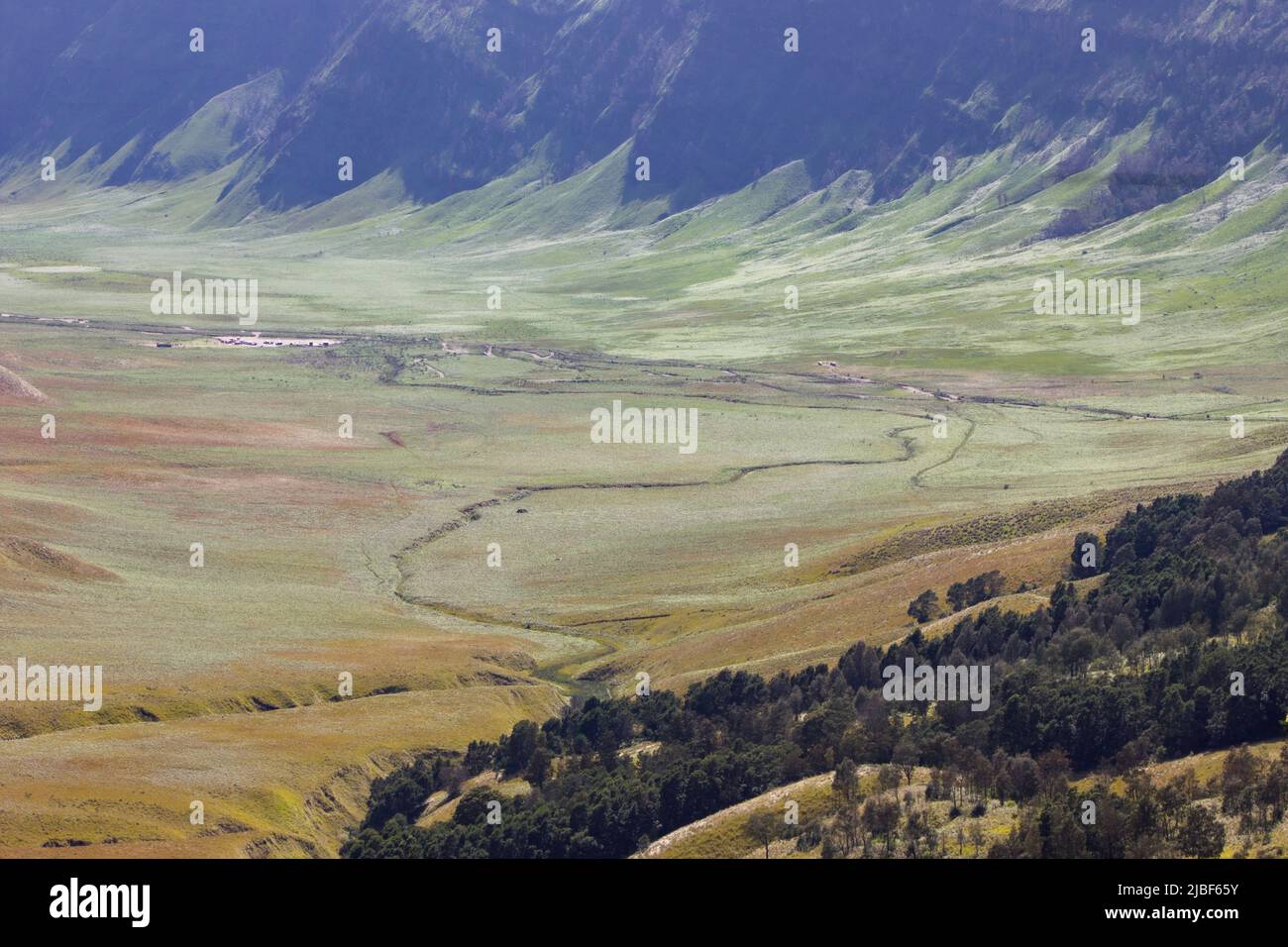 Morning view in Jemplang Valley, East Java, Indonesia Stock Photo - Alamy