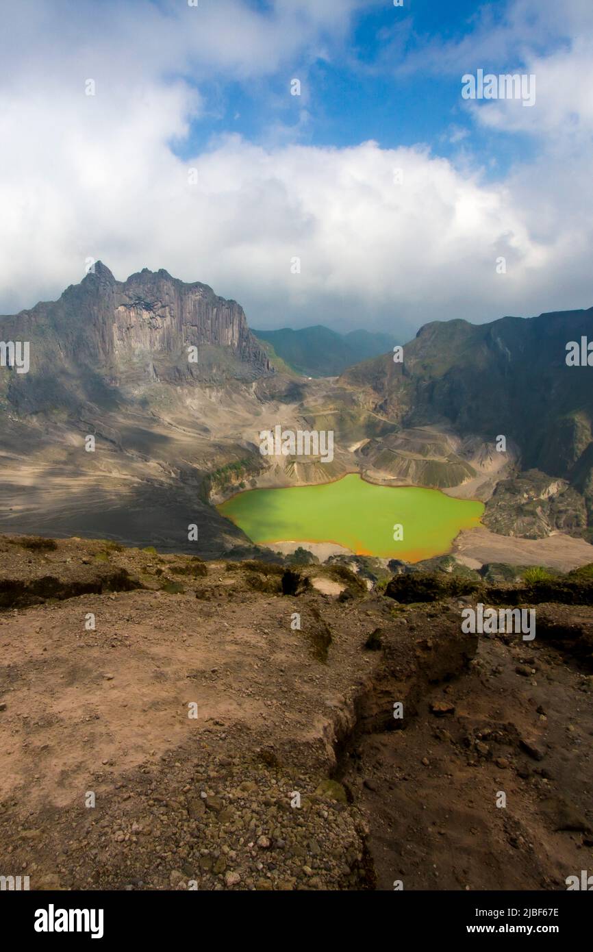 Kelud Volcano Crater Lake
