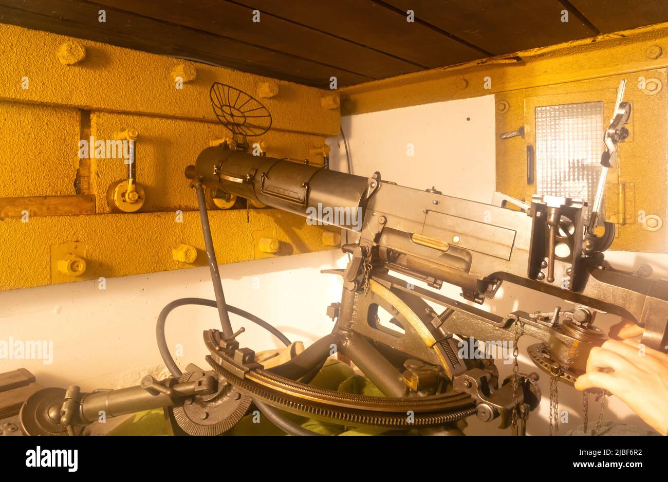 Inside of an old bunker from WW2, used by the dutch and the germans ...