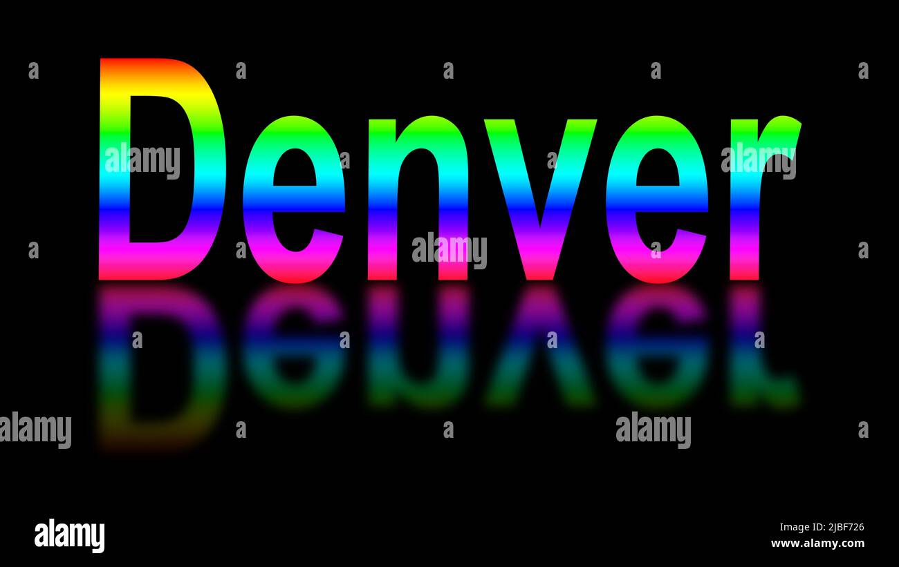 Rainbow city sign and reflection illustrating diversity, equality and ...