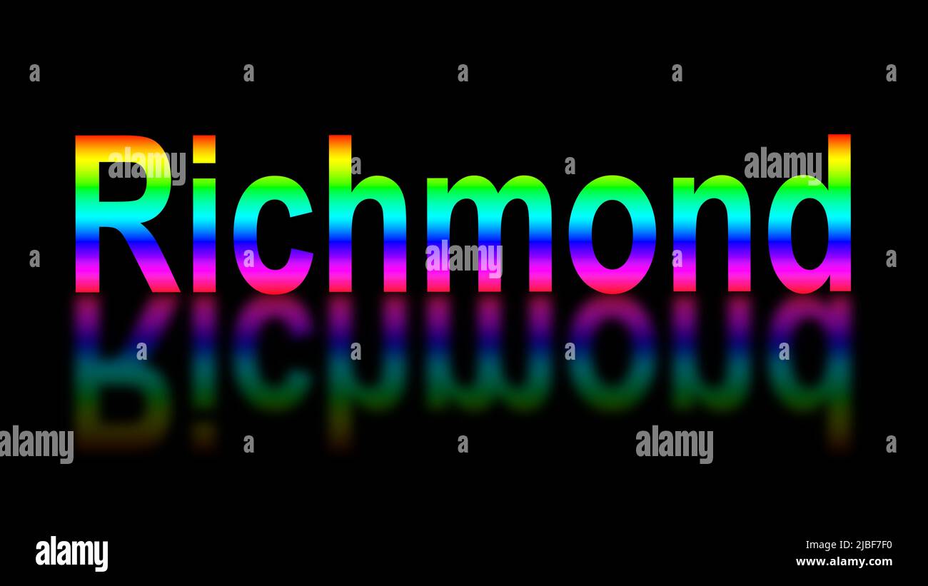 Rainbow city sign and reflection illustrating diversity, equality and ...