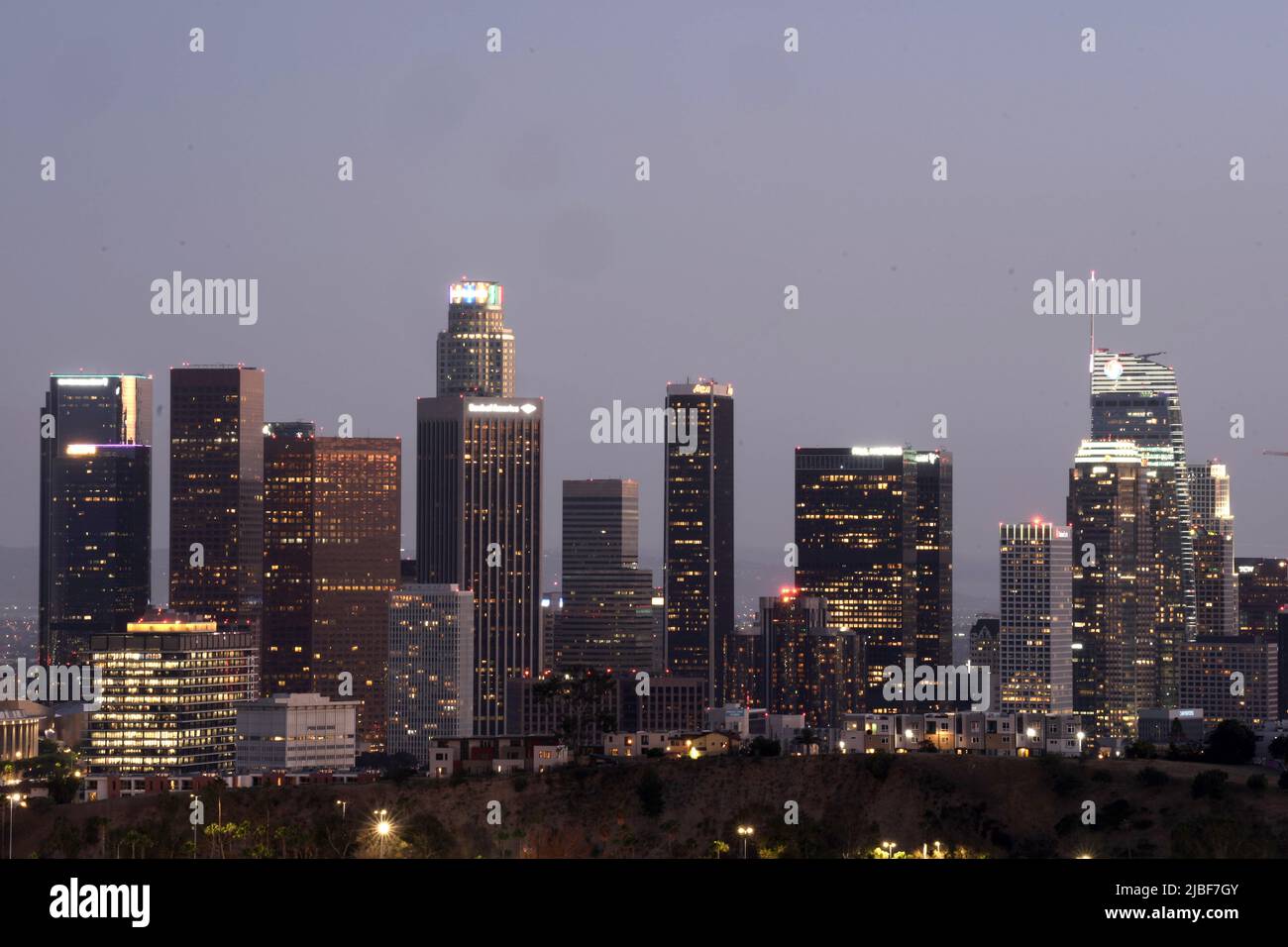 Los Angeles, United States. 05th June, 2022. The downtown Los Angeles ...