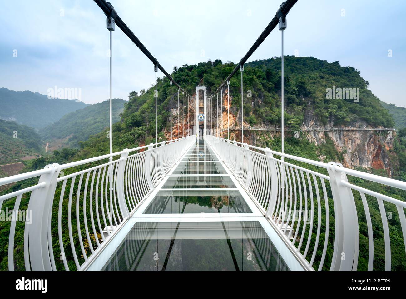Bach Long Glass Bridge in Moc Chau District, Son La Province, Vietnam ...