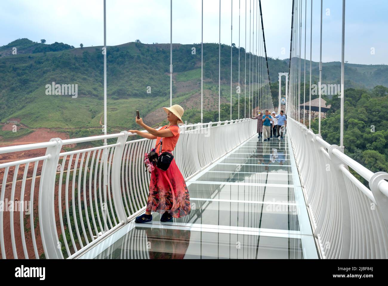 Bach Long Bridge in Moc Chau District, Son La Province, Vietnam - May 6 ...