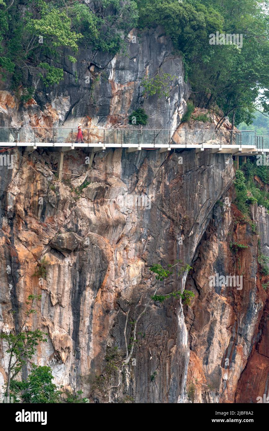Bach Long Glass Bridge in Moc Chau District, Son La Province, Vietnam ...