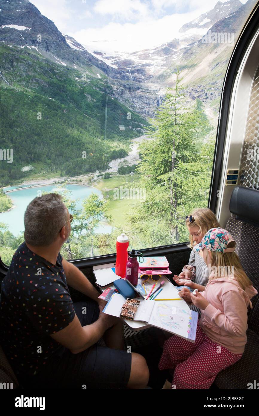 Switzerland train family hi-res stock photography and images - Alamy