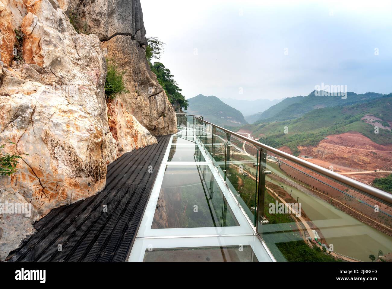 Bach Long Glass Bridge in Moc Chau District, Son La Province, Vietnam ...