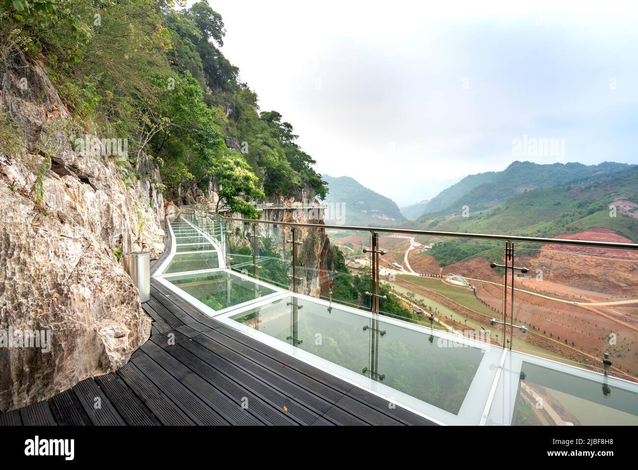 Bach Long Glass Bridge in Moc Chau District, Son La Province, Vietnam ...