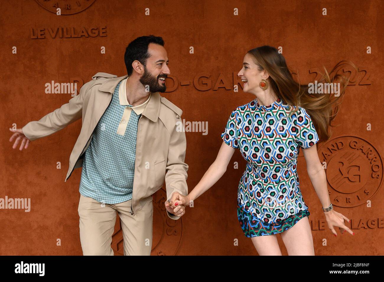 Paris, France, June 5, 2022, Mathieu Forget and Victoria Dauberville at ...