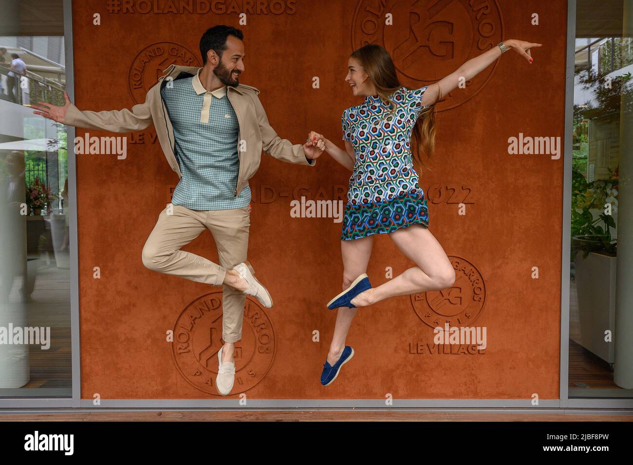 Paris, France, June 5, 2022, Mathieu Forget and Victoria Dauberville at ...